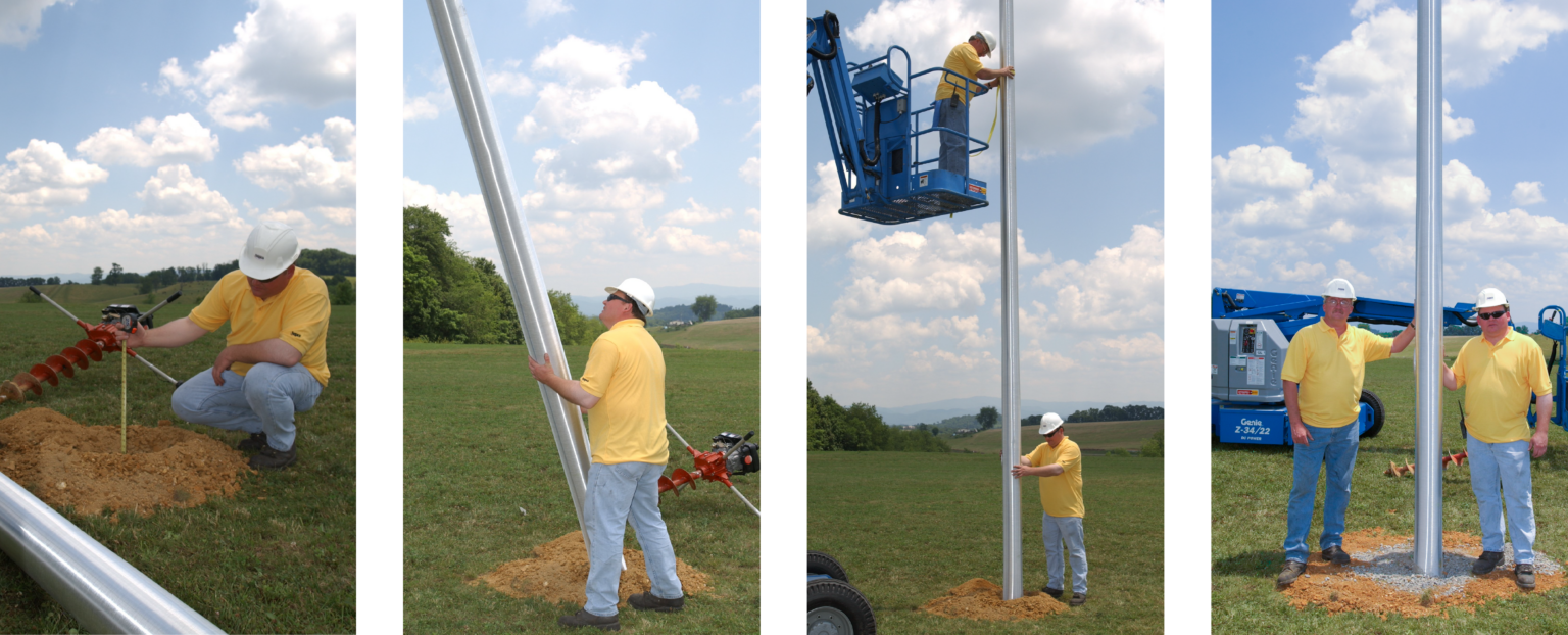 Direct Buried Aluminum Poles - Hapco Pole Products