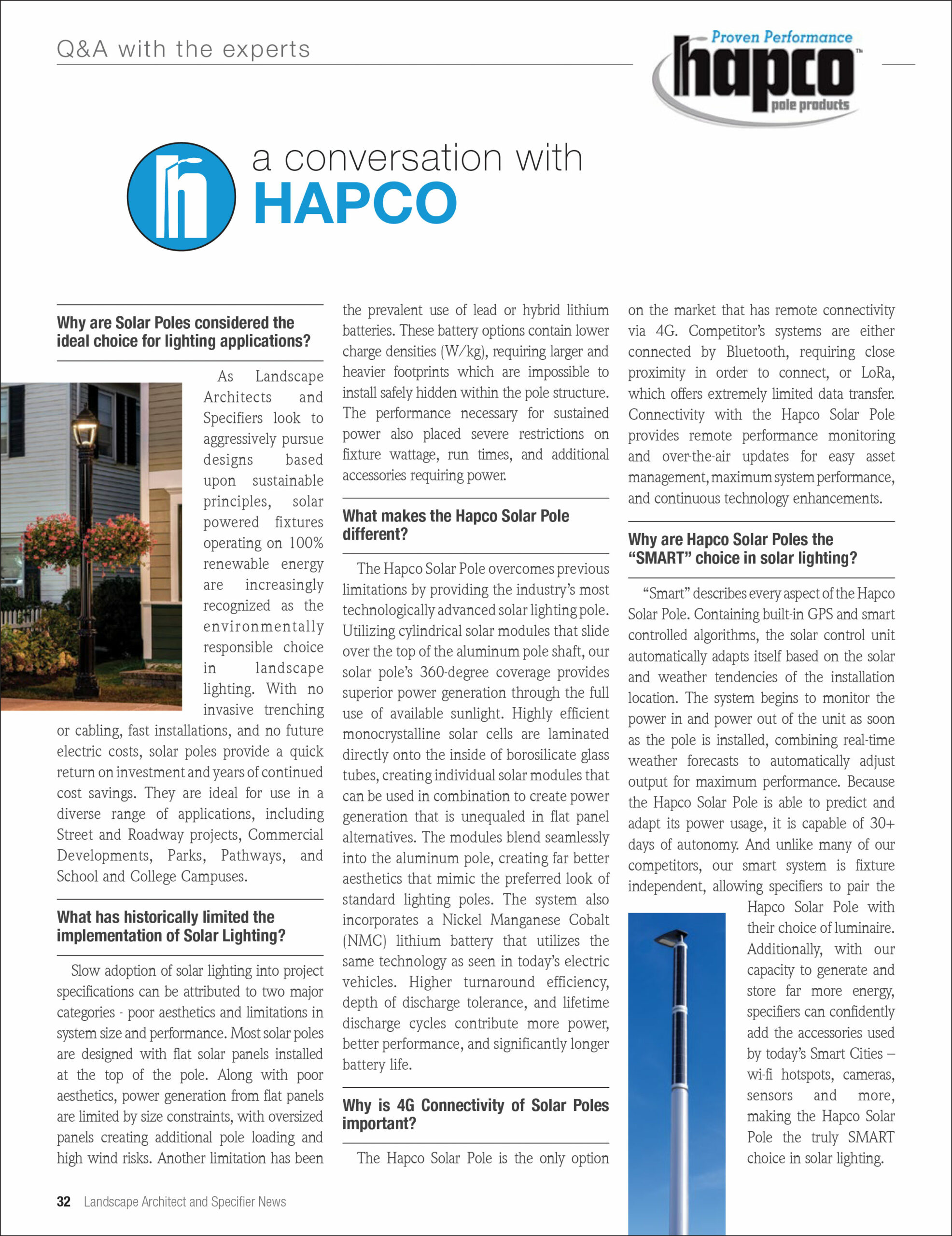 Solar Pole - Hapco Pole Products