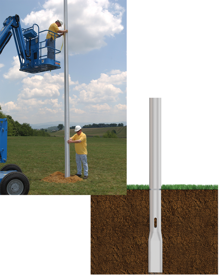Direct Buried Breakaway - Hapco Pole Products