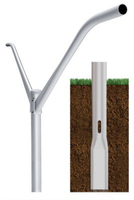 RTA Double Mast Arm Direct Buried - Hapco Pole Products