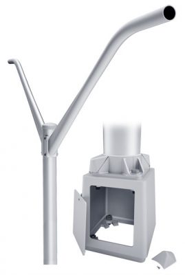 RTA Double Mast Arm Breakaway T-Base - Hapco Pole Products