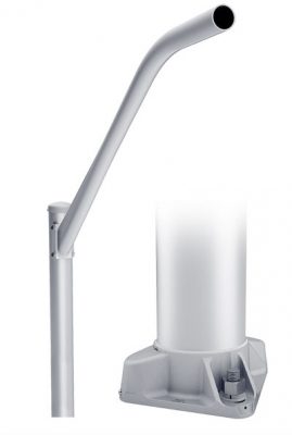 RTA Single Mast Arm 4-Bolt Base - Hapco Pole Products